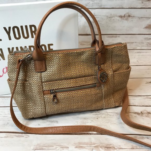 Relic | Bags | Relic Tangold Basket Weave Handbag | Poshmark